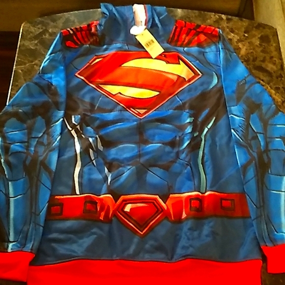 DC Comics | Jackets & Coats | Mens Superman Pullover With Muscles ...